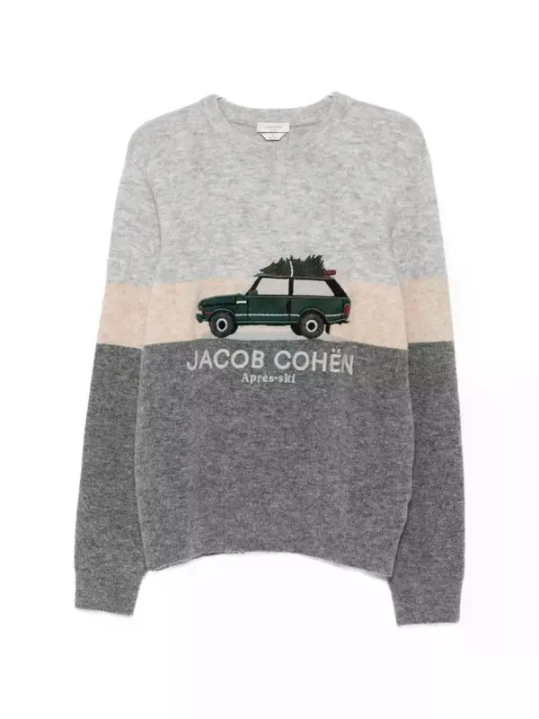 JACOB COHЁN Après-ski Intarsia-knit Sweater - Grey