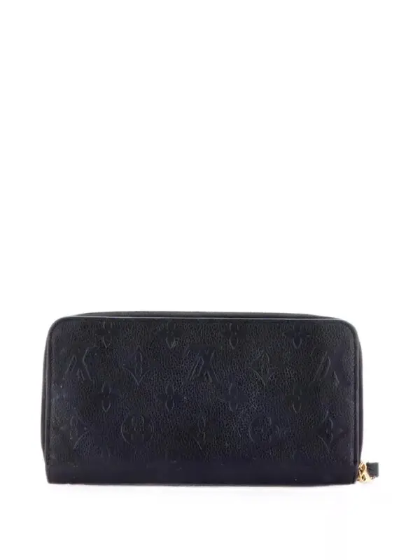 LOUIS VUITTON Zippy Wallet Monogram Empreinte Leather Small Wallets - Black