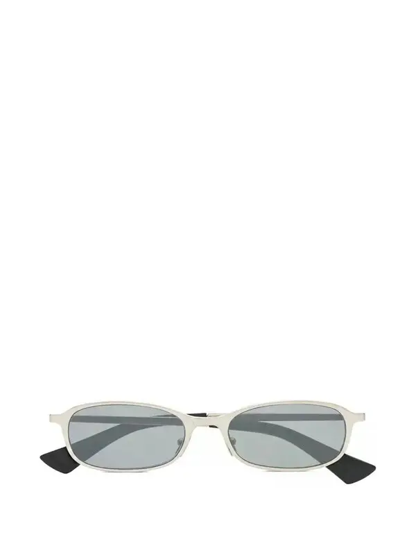 Saint Laurent Mia Oval-frame Sunglasses - Silver