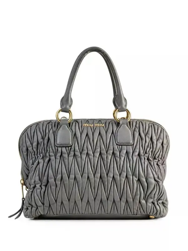 Miu Miu Matelassé Bauletto Tote Bag