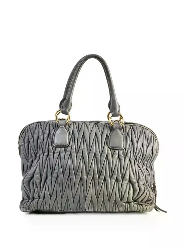 Miu Miu Matelassé Bauletto Tote Bag
