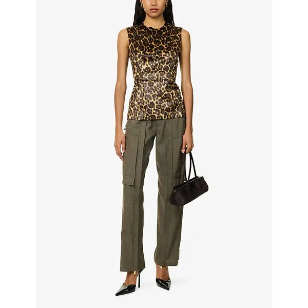 DARKPARK Joy Faux Pony-hair Top