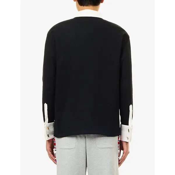 OSCAR OUYANG French Cuff Cotton Polo Shirt