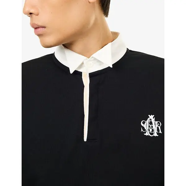 OSCAR OUYANG French Cuff Cotton Polo Shirt