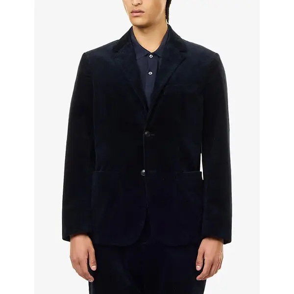 Sunspel Single-breasted Cotton-stretch Corduroy Blazer