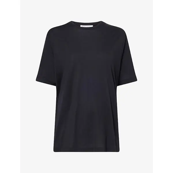 THE FRANKIE SHOP Harper Relaxed Cotton-jersey T-shirt - Black