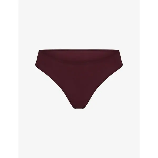 SKIMS Fits Everybody Jersey Thong - Currant