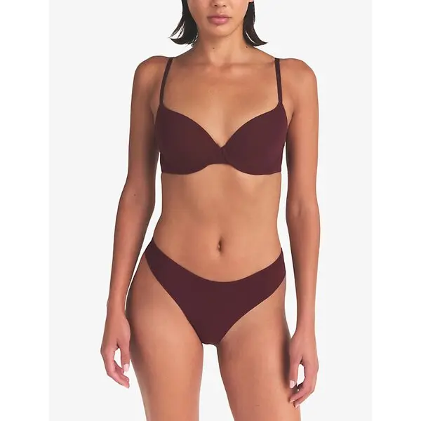 SKIMS Fits Everybody Jersey Thong - Currant