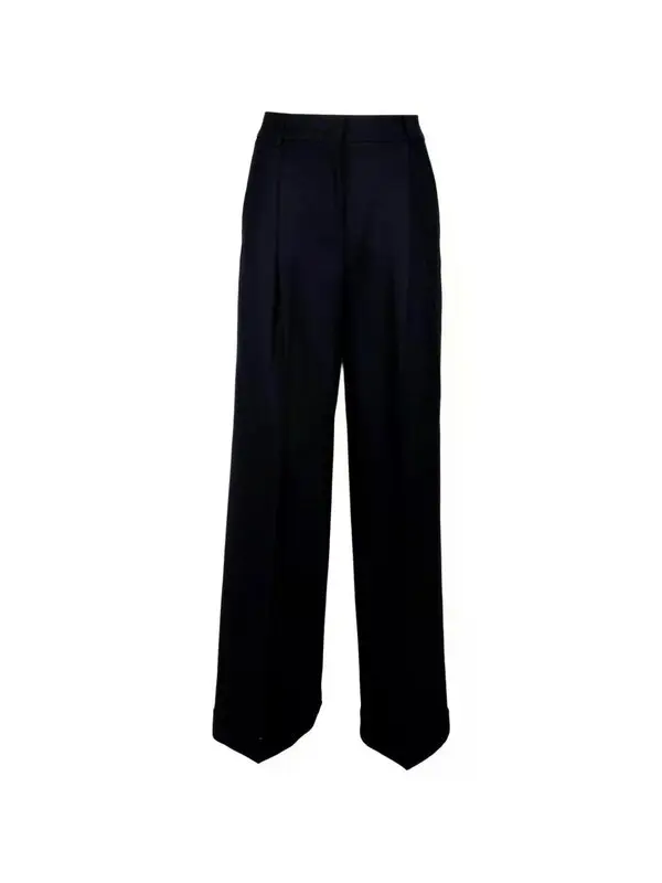 VIA MASINI 80 Pleated Wide-leg Trousers