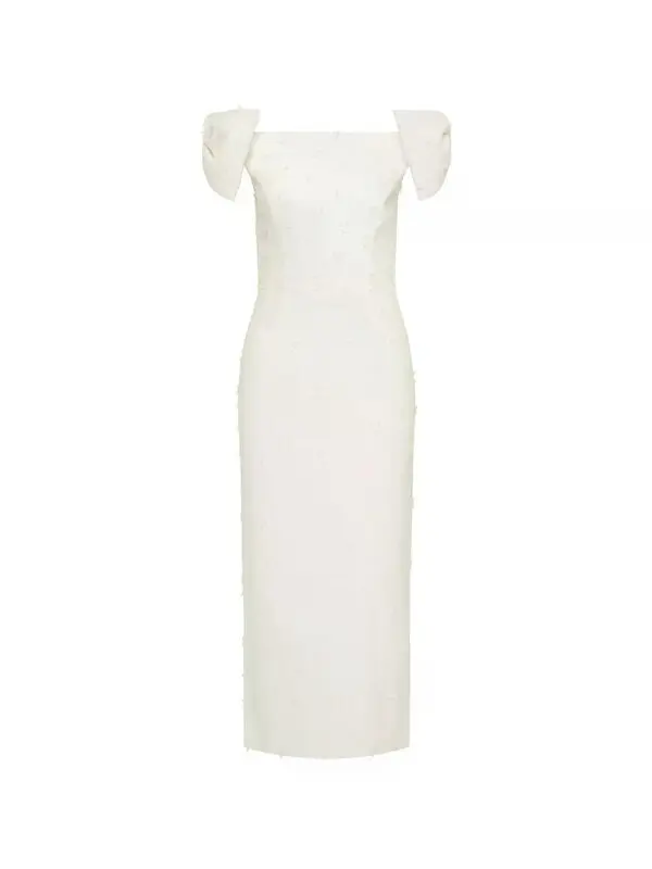Rebecca Vallance Mariee Midi Dress - White