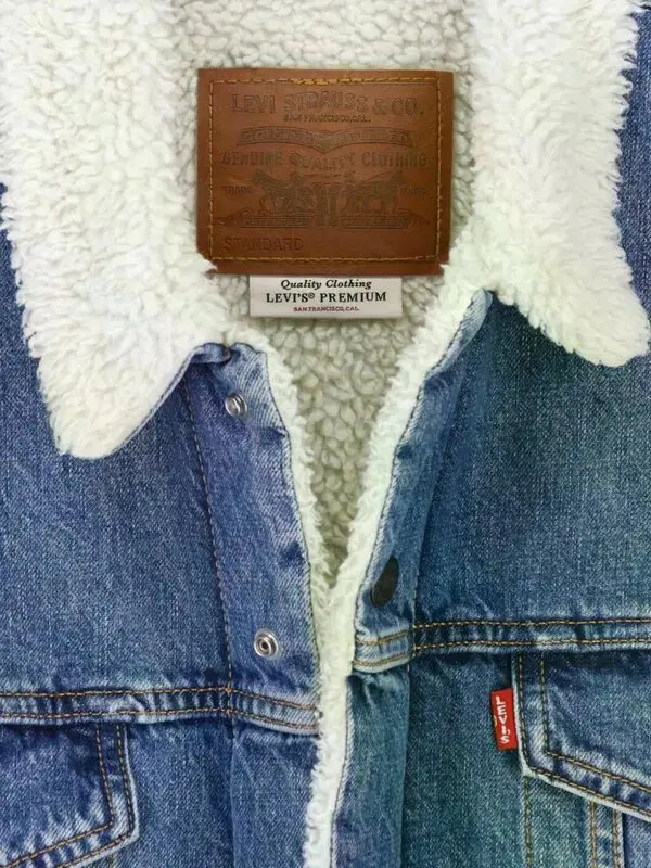 LEVI'S Sherpa-collar Denim Jacket