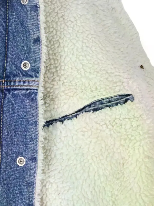 LEVI'S Sherpa-collar Denim Jacket