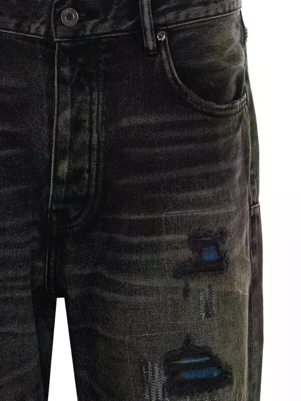 PURPLE BRAND Distressed Relaxed-fit Jeans