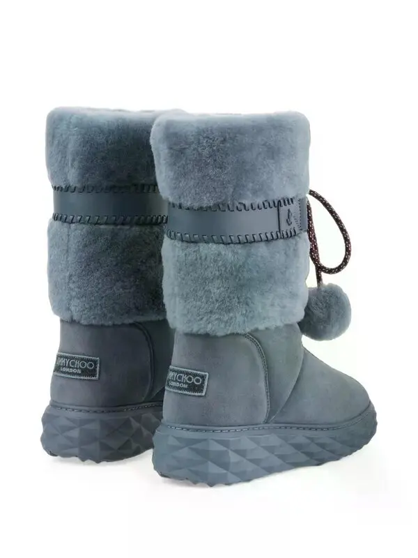 JIMMY CHOO Cobi Shearling-trim Boots