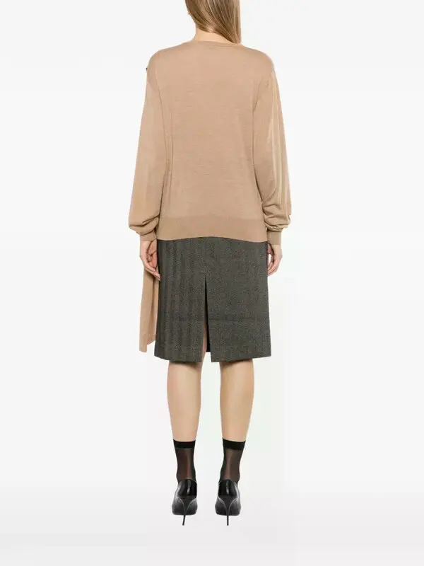BONBOM Draped Long-sleeve Top