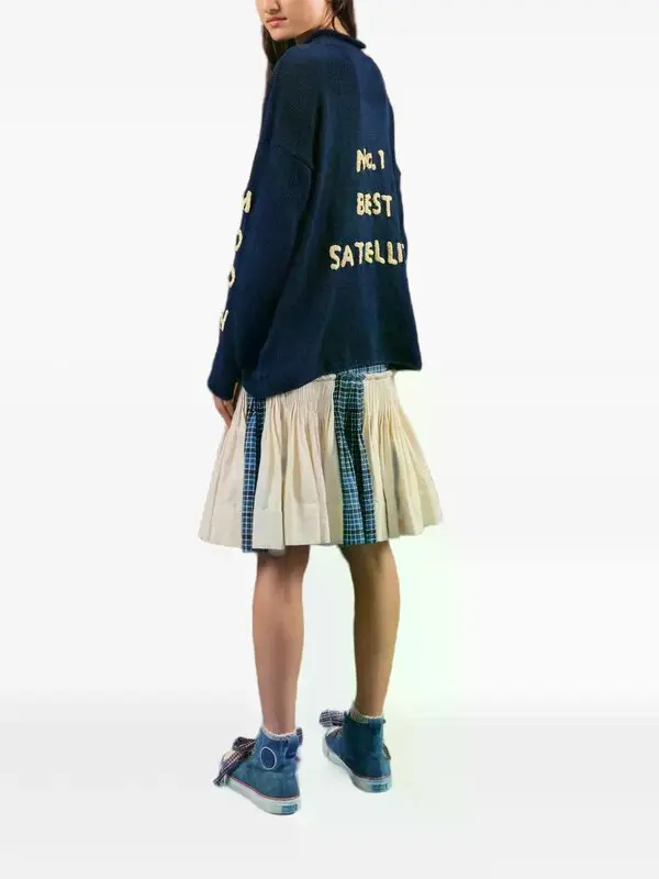 STORY MFG. Check Pleated Mini Skirt