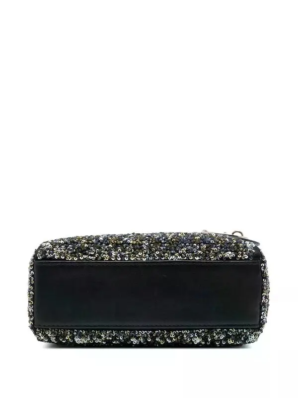 Dior 2014 Mini Satin Sequin Embellished Lady Satchel