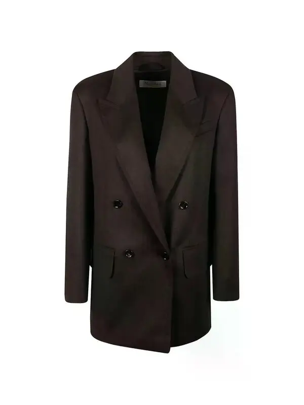Max Mara Double-breasted Peak-lapels Blazer - Brown