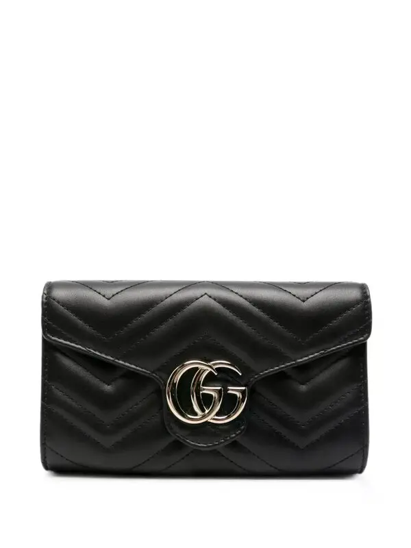 Gucci Gg Marmont Chevron-quilted Clutch Bag