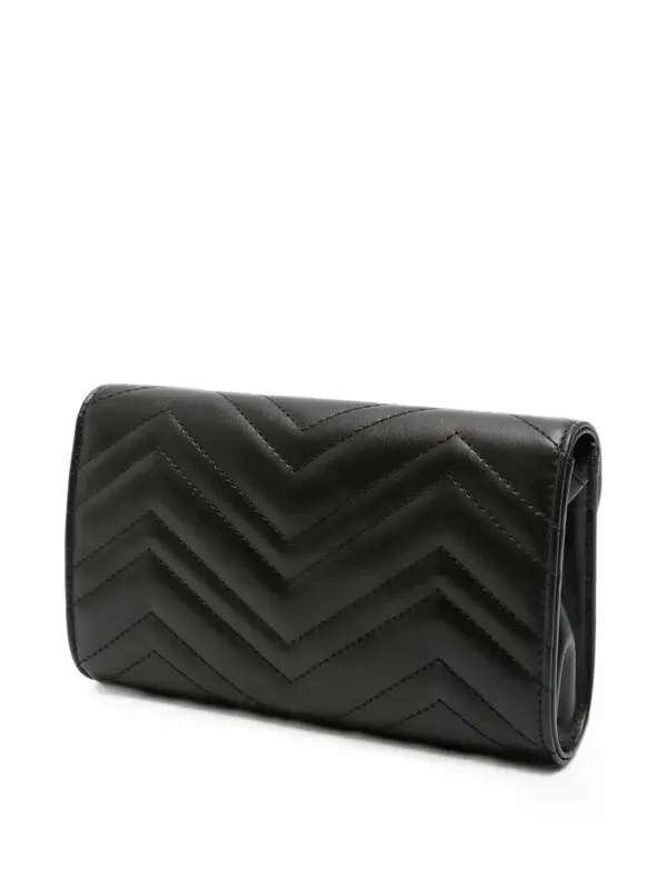 Gucci Gg Marmont Chevron-quilted Clutch Bag