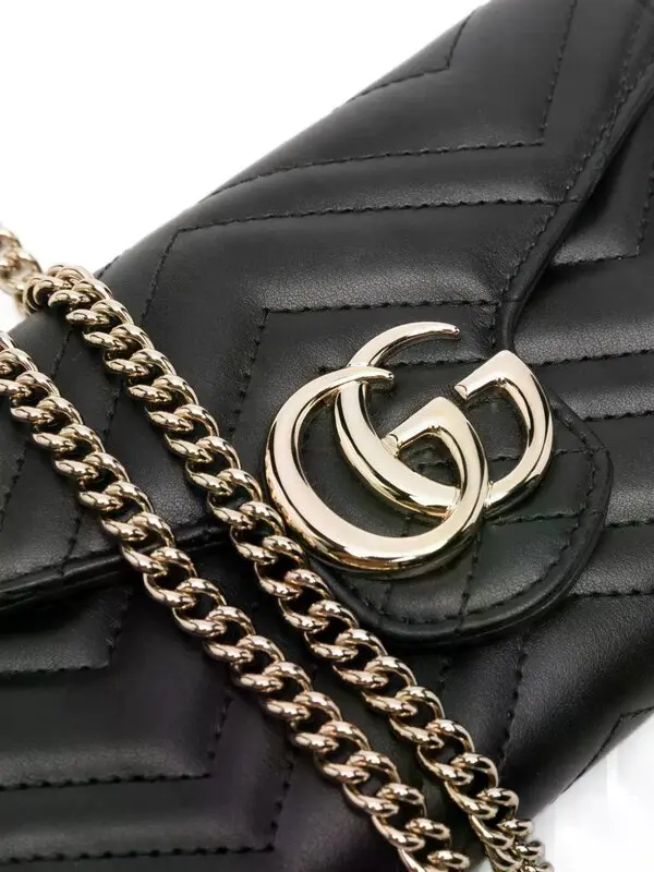 Gucci Gg Marmont Chevron-quilted Clutch Bag