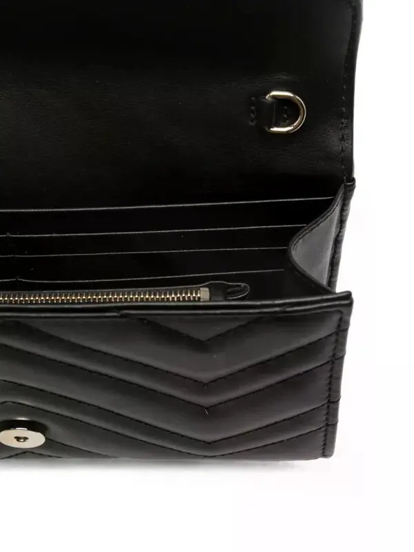 Gucci Gg Marmont Chevron-quilted Clutch Bag