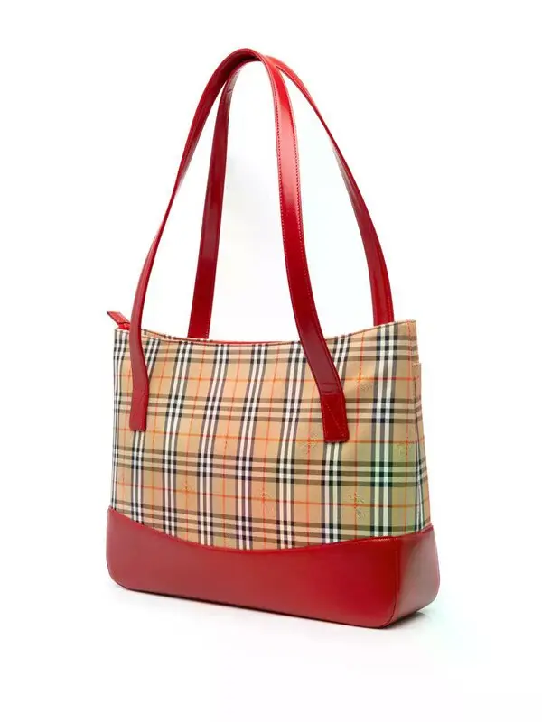 Burberry 2000-2017 Haymarket Check Canvas Tote Bag