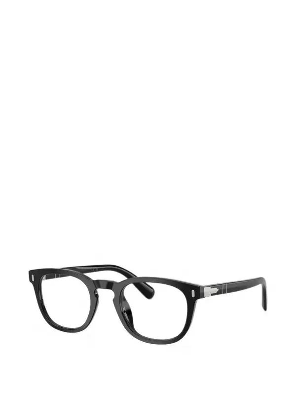 Persol Gianni Round-frame Glasses - Black