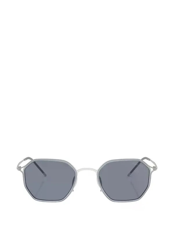 Giorgio Armani Geometric-frame Tinted Sunglasses