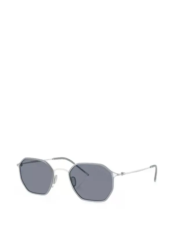 Giorgio Armani Geometric-frame Tinted Sunglasses