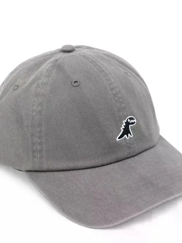 AGNES B. Washed Twill Dino Cap - Grey