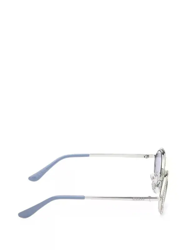 Guess Crystal-embellished Oval-frame Sunglasses