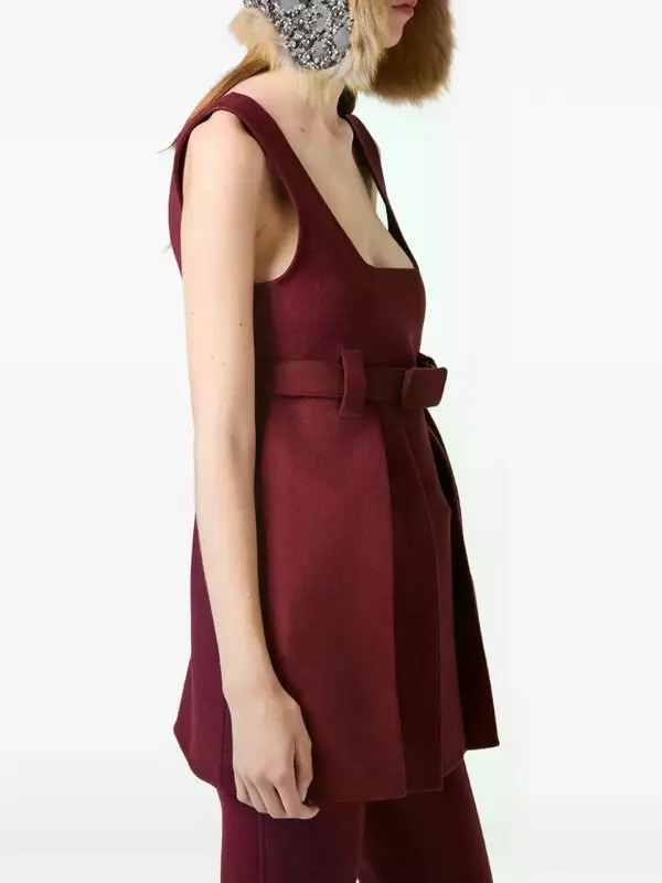 Miu Miu Waxed Double Wool Dress
