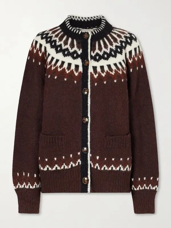 DÔEN Hue Knitted Wool-blend Cardigan