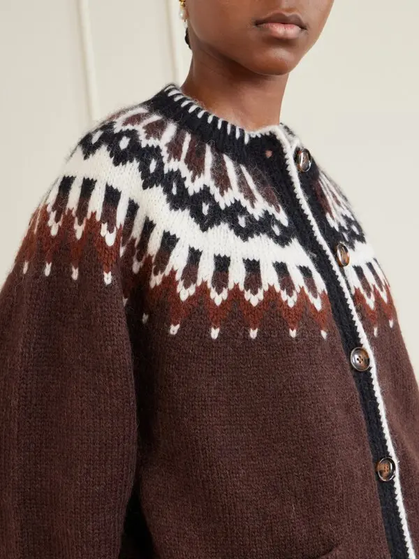 DÔEN Hue Knitted Wool-blend Cardigan