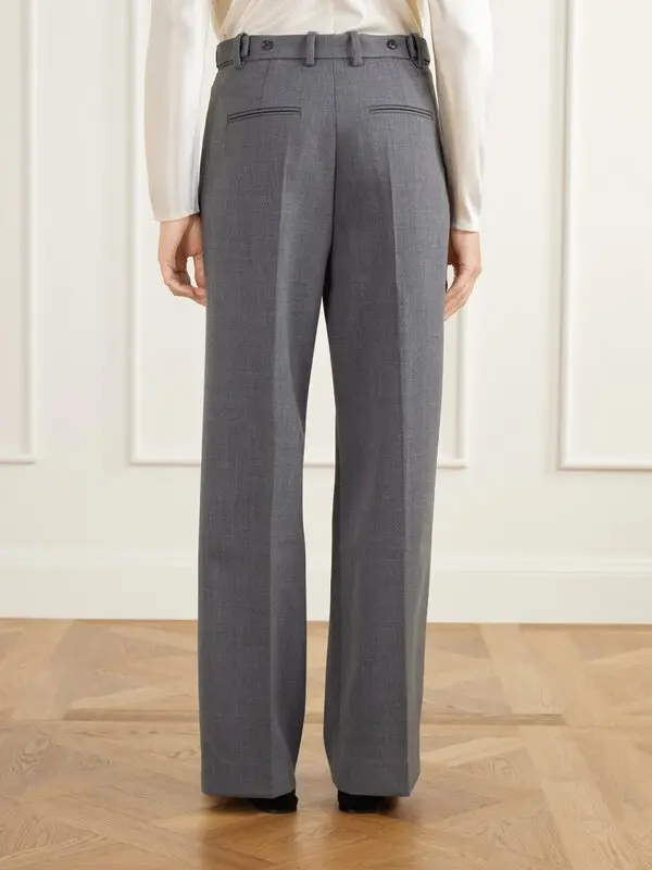 ALMADA Amel Woven High-rise Straight-leg Pants