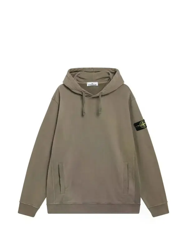 Stone Island Logo-patch Hoodie - Neutrals