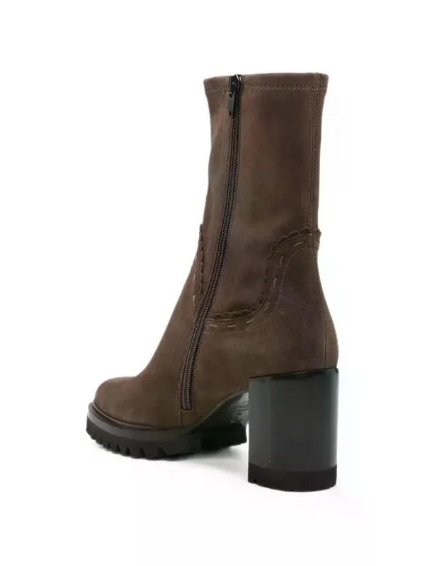 TRUMAN´S Scalloped-trim Leather Ankle Boots