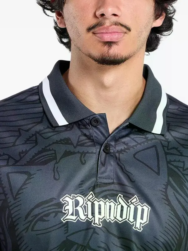 RIPNDIP Lord Savior Graphic-print Polo Shirt