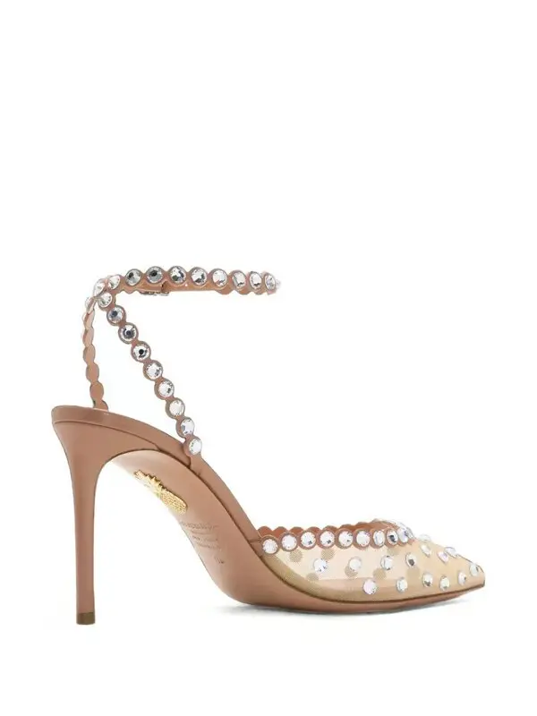 AQUAZZURA Tequila Crystal-embellished Pumps