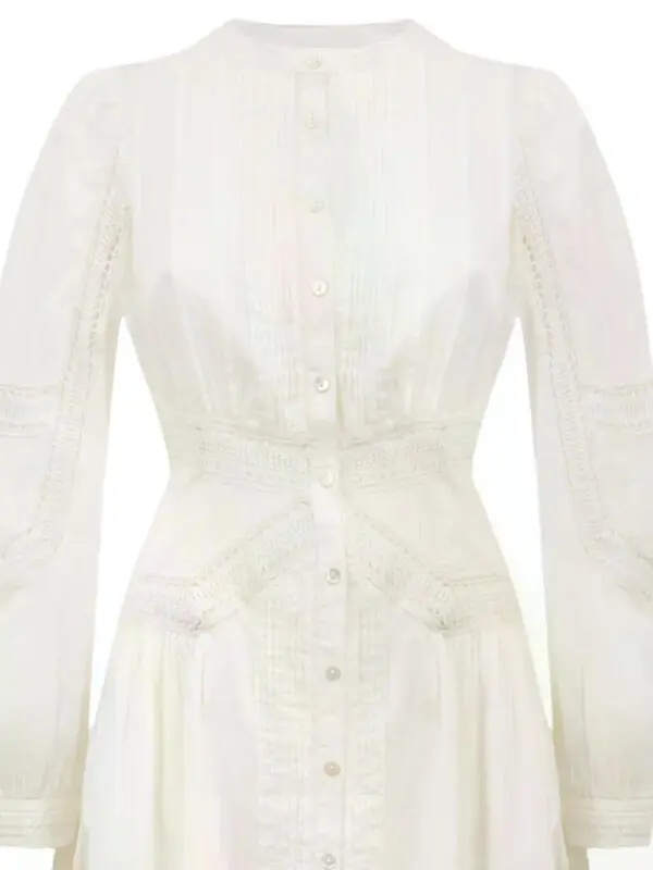 Ulla Johnson Elysia Lace-trim Cotton Mini Dress - White