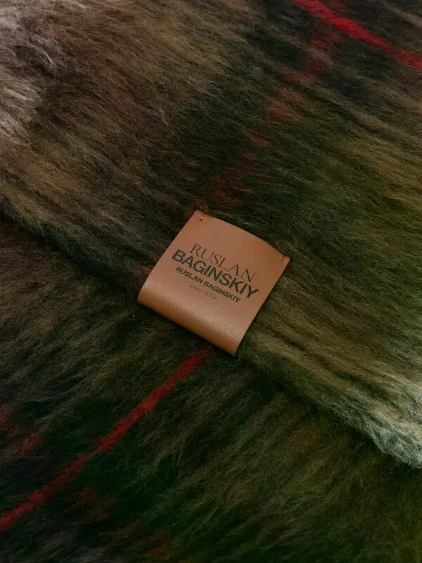 Ruslan Baginskiy Checked Hooded Scarf