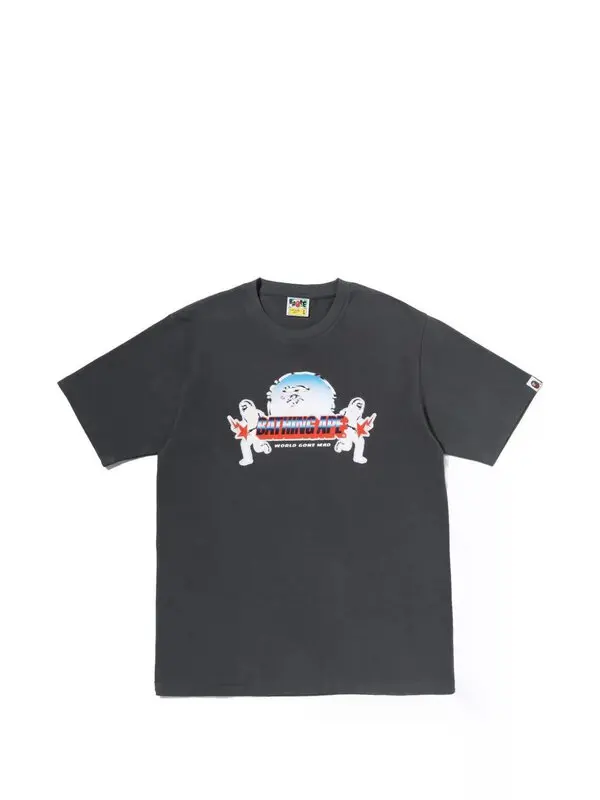 A BATHING APE Metal Ape Head T-shirt