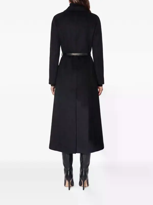 Elisabetta Franchi Coat In Double Cloth With Belt