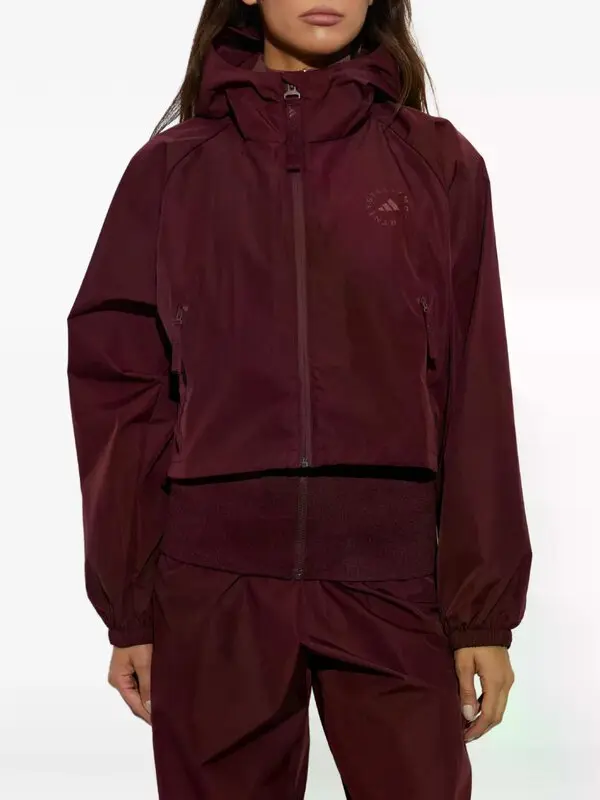 Adidas By Stella McCartney X Stella Mccartney Logo-print Hooded Jacket