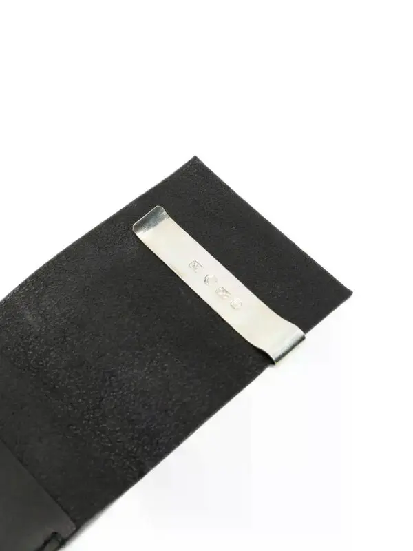 Werkstatt:München Silver-clip Leather Card Case