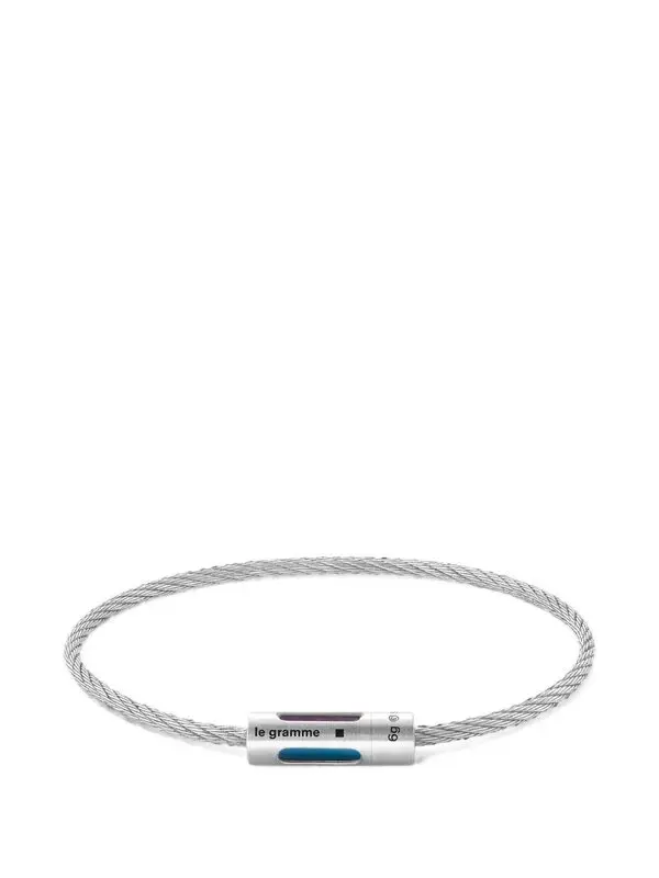 Le Gramme Punched Cable Bracelet