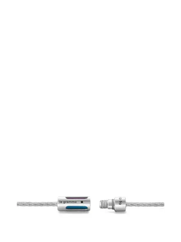Le Gramme Punched Cable Bracelet