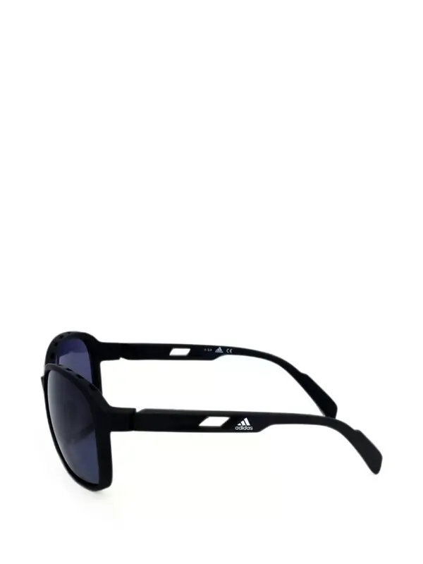 Adidas Logo-print Square-frame Sunglasses