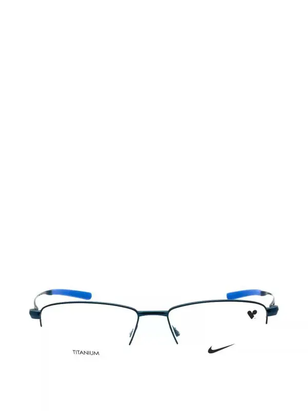 Nike Rectangle-frame Semi-rimless Glasses